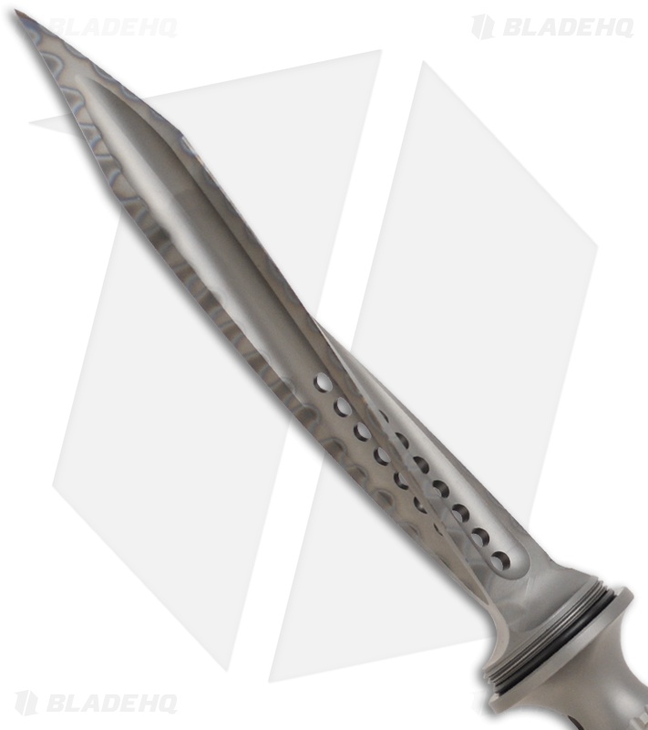 Microtech Titanium Jagdkommando Knife Fixed Blade (7.13" Bead Blast ...