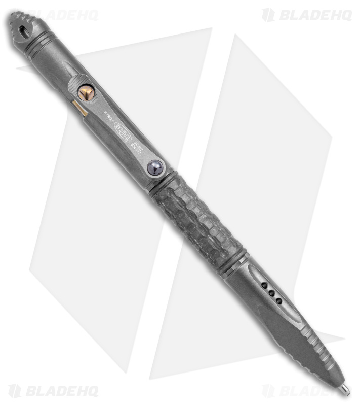 Microtech Kyroh - Bolt-Action Pen | Peened Titanium/Tritium