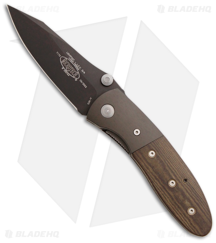 Microtech Lightfoot Compact Combat LCC Automatic Knife (Black Plain) 08 ...