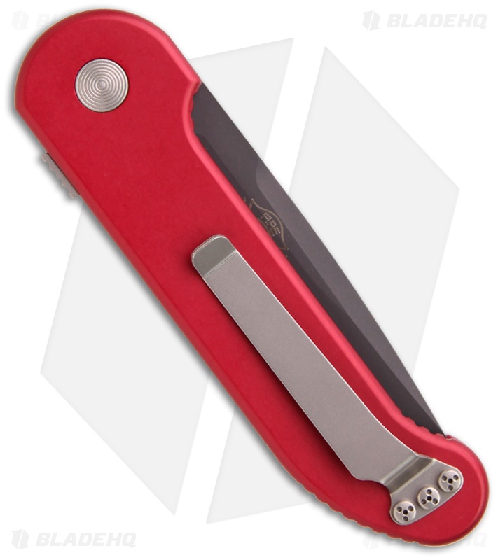 Vintage Microtech UMS Firefighter Automatic Knife (3.4" Black Serrated ...