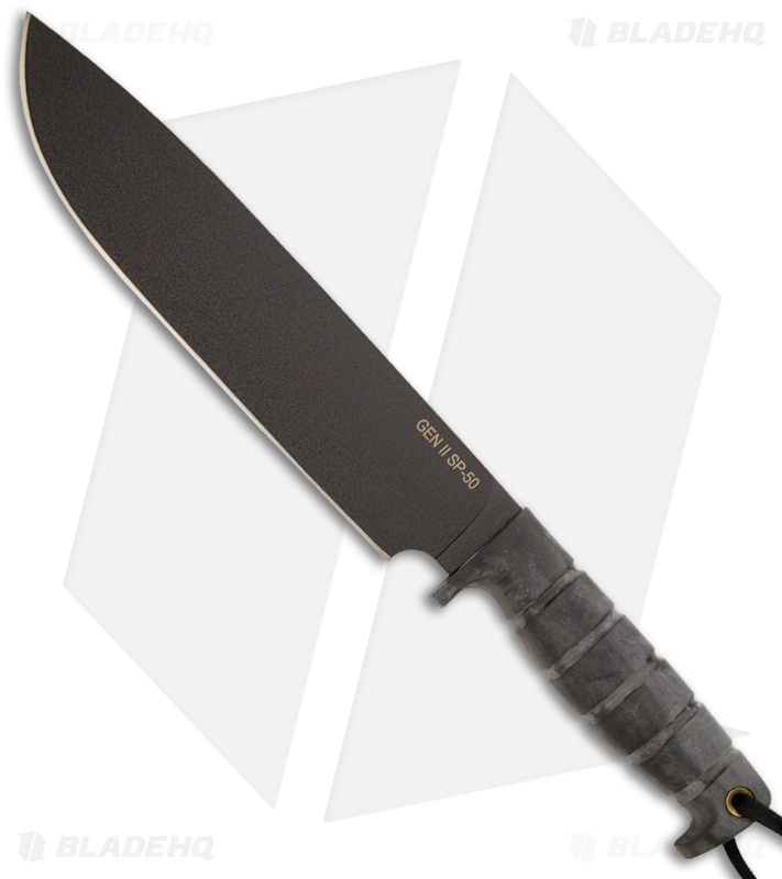 Ontario GEN II SP-50 Knife Fixed Blade (8.85" Black Plain) 8550 - Blade HQ