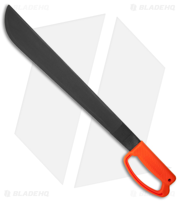 Ontario OKC 18" Field Orange D Handle Machete Fixed Blade Knife (Black ...