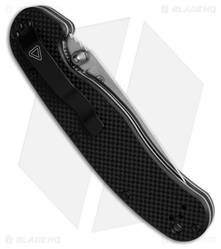 Ontario Knife Company Rat 1.5 Black G-10 Drop Point Satin