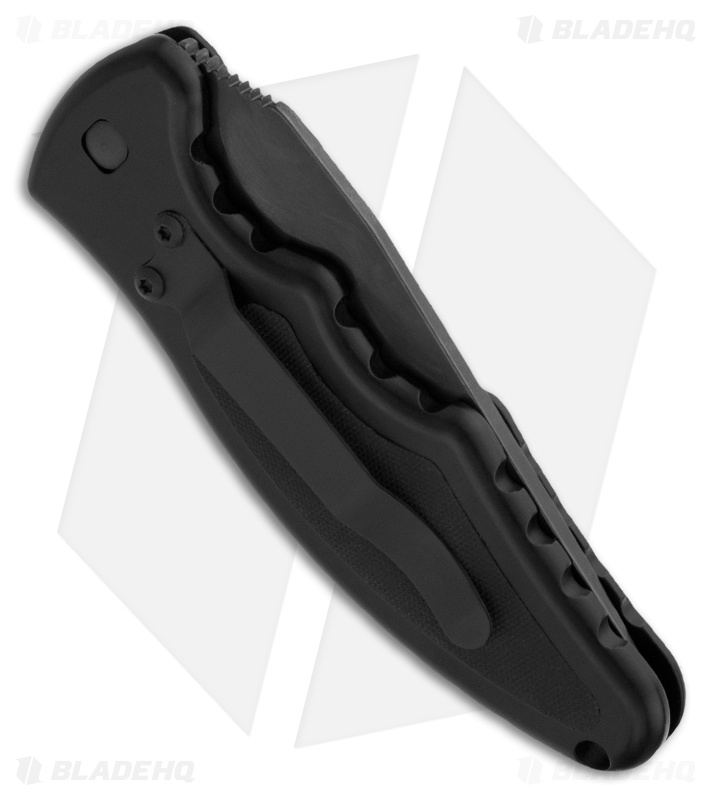 Paragon PARA-8 Semper Fi Automatic Knife w/ USMC (3.5" DLC Serr) - Blade HQ