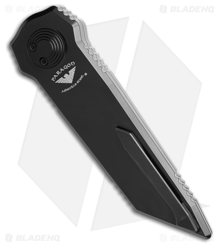 Paragon D/E Tanto Knife Black Cerakote Al Raindrop Gomai