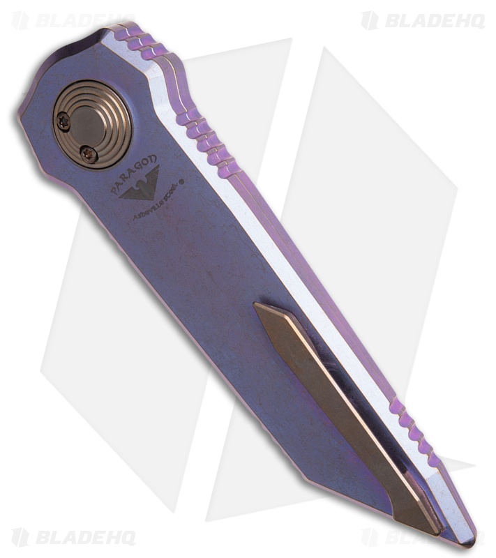 Paragon Dredd Lock Knife D/E Purple Titanium