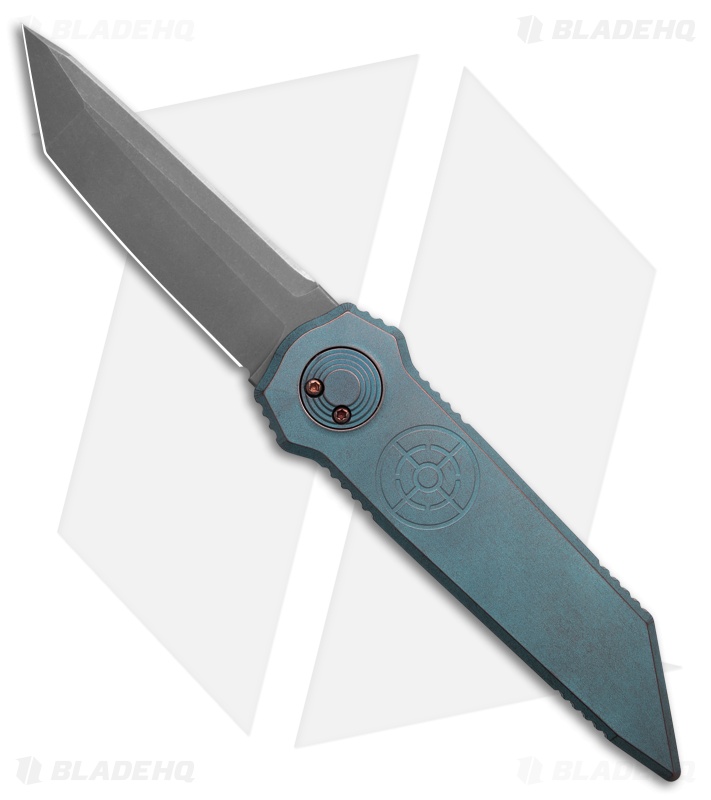 Paragon Dredd Lock Knife D/E Tanto Antique Blue BRZ