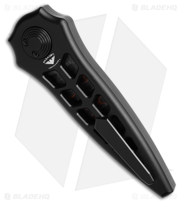 Paragon Warlock Enchanter Knife Black Aluminum Damascus