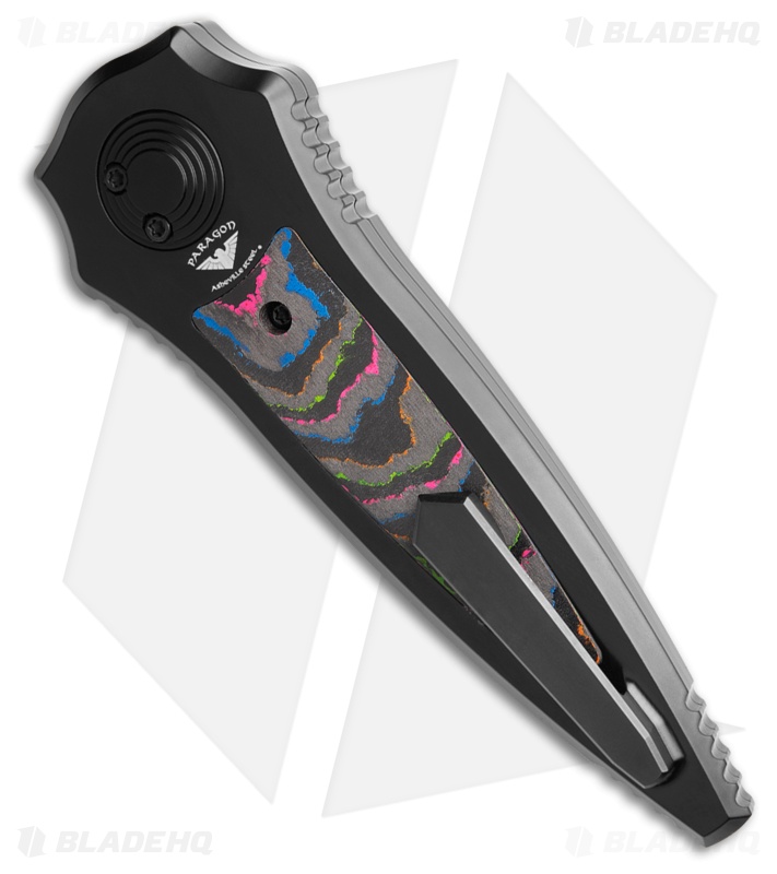 Paragon Warlock Folding Knife G-10 Frost Inserts Black