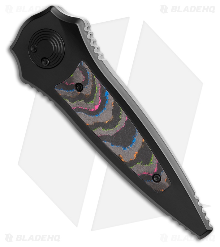 Paragon Warlock Folding Knife G-10 Frost Inserts Black