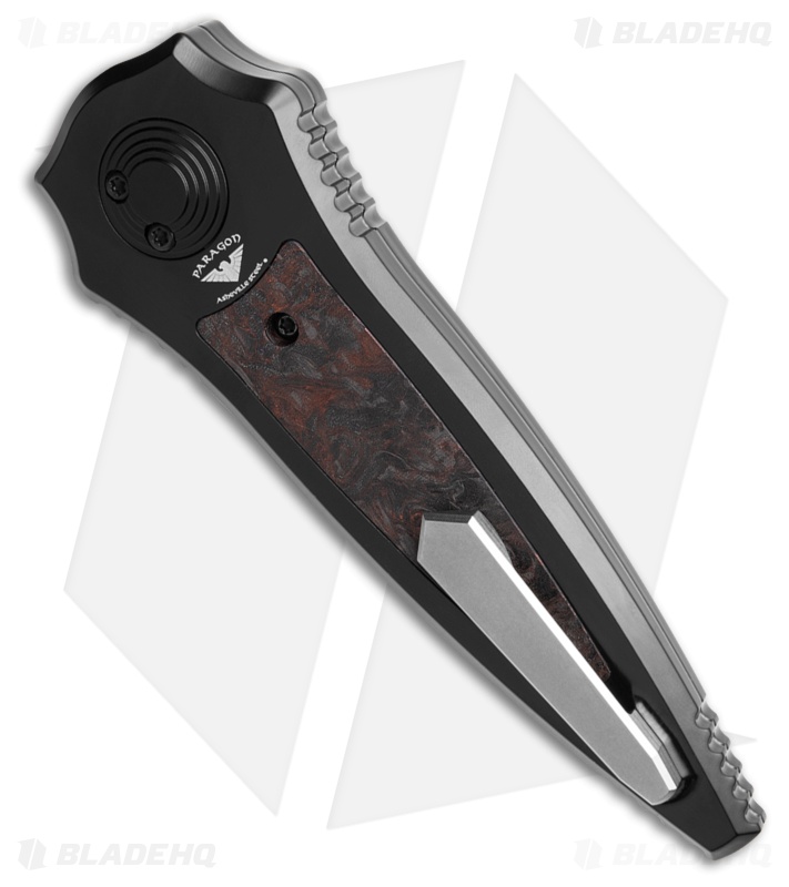 Paragon Warlock Folding Knife G-10 Frost Inserts Black