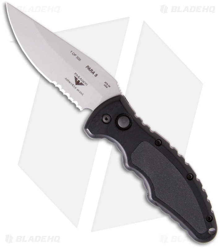 Paragon Knives PARA-8 Automatic Knife (3.5" Bead Blast Serr) - Blade HQ