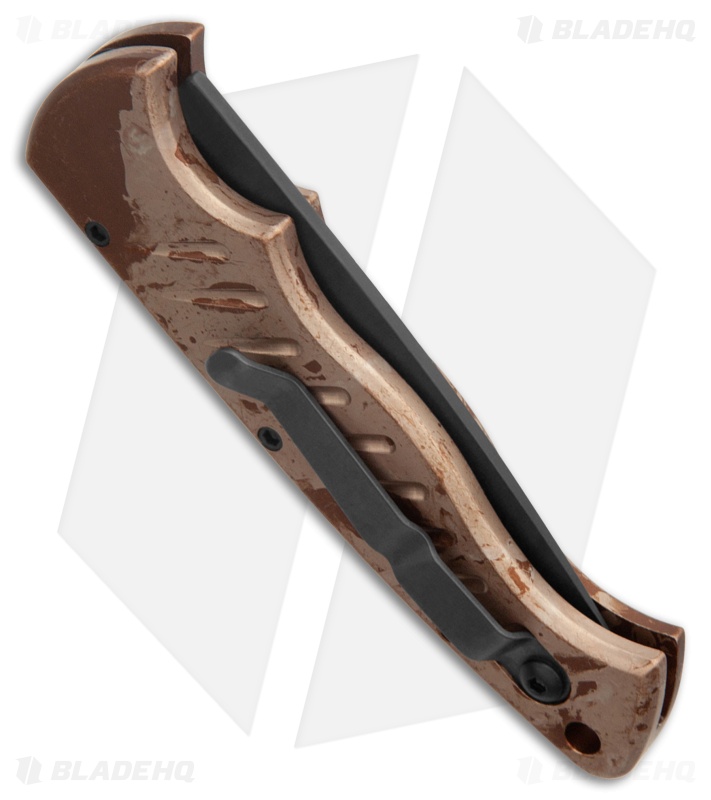 Piranha P-1 Automatic Pocket Knife Desert Camo Aluminum (3.2" Black ...