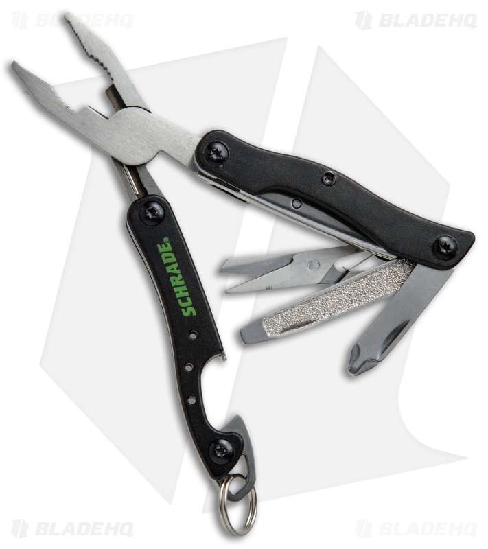 Schrade Keychain Multi-Tool - 9 Function - Blade HQ