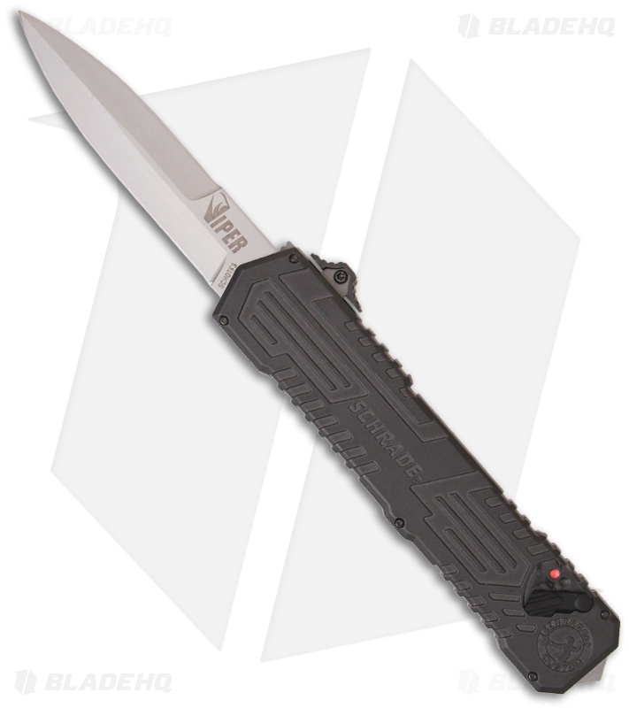Schrade Viper OTF Assisted Opening Knife (3.5" Bead Blast) SCHOTF3 ...