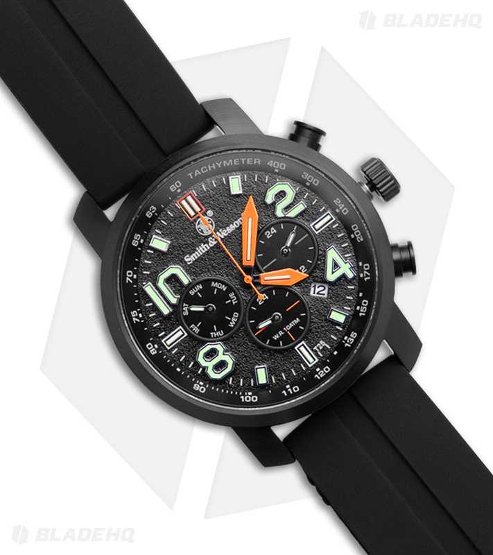 Smith & Wesson Black Tritium Chronograph Watch