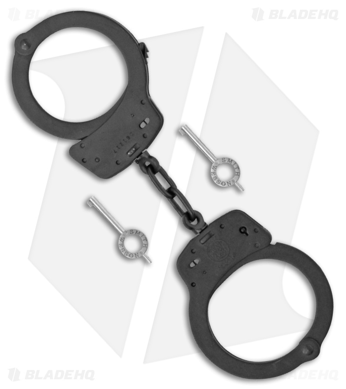 Smith & Wesson Double Lock Handcuffs Black Nickel (SW100B) - Blade HQ