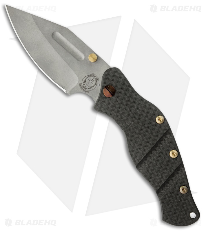 Sniper Bladeworks LPC Folder Knife | CF + Gold - Blade HQ