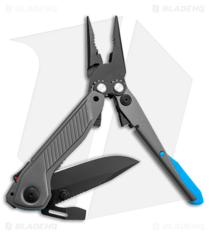 SOG Flash MT 7-in-1 Multi-Tool (Urban Gray/Cyan) - Blade HQ