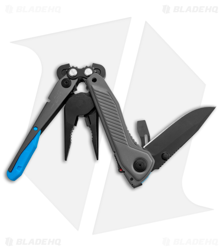 SOG Flash MT 7-in-1 Multi-Tool (Urban Gray/Cyan) - Blade HQ