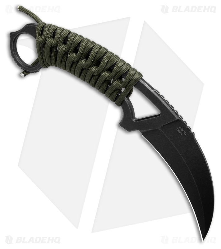 SOG Gambit XL Fixed Blade Knife Green Paracord SW