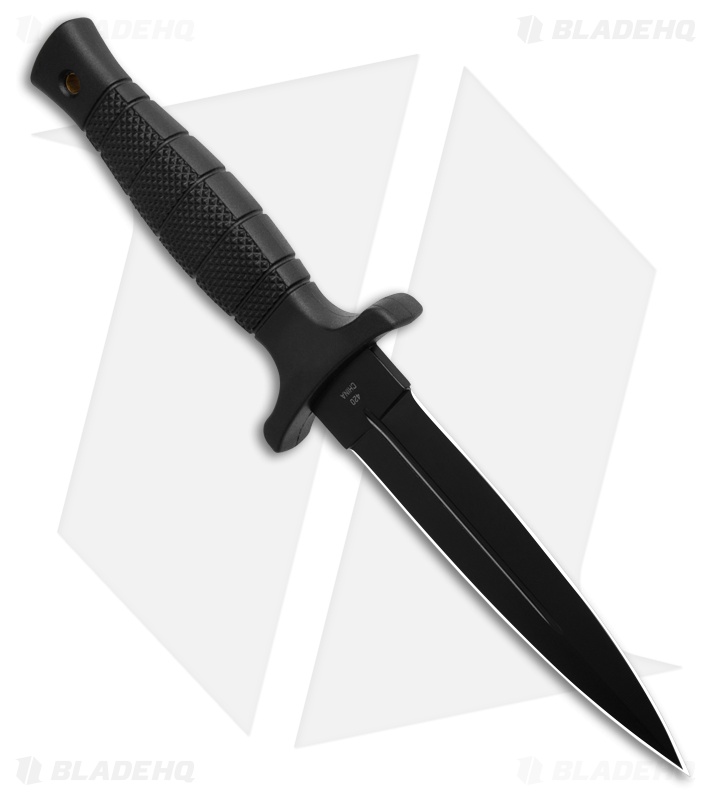 SOG HQ Nightshade Fixed Blade Boot Knife Black GFN Black