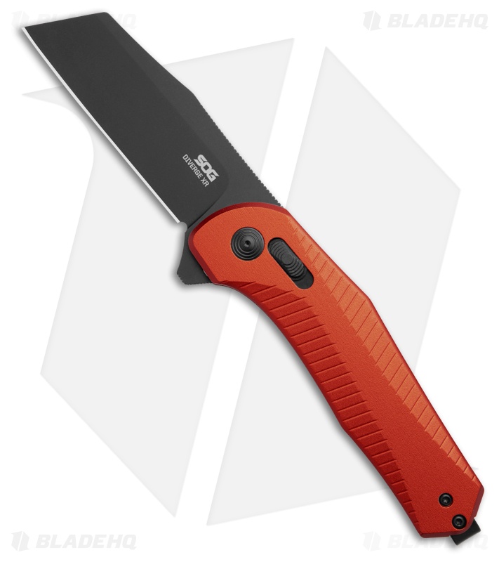 SOG Diverge XR Knife Burnt Orange Aluminum Black PVD
