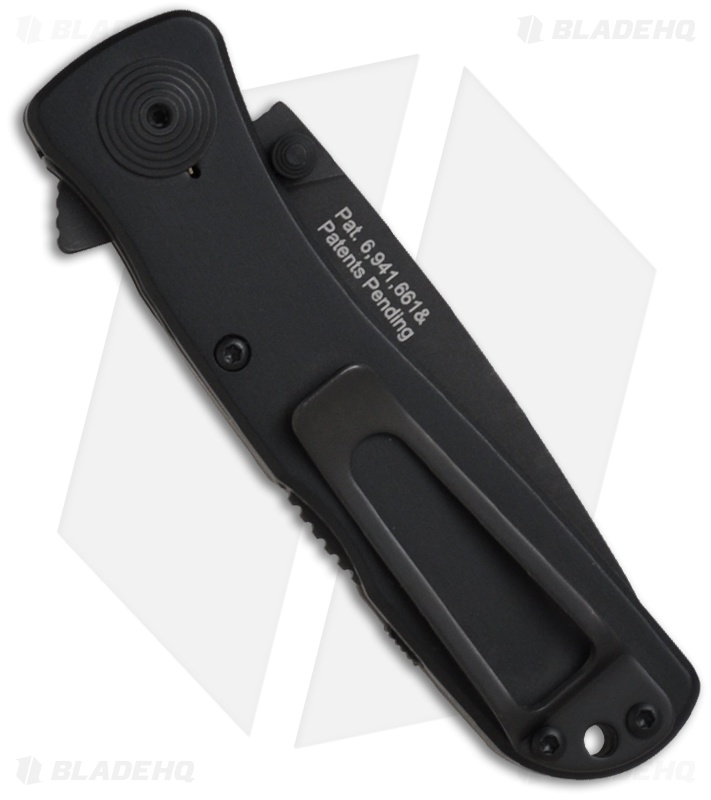 SOG Twitch II Tactical Assisted Opening Knife TWI-12 (2.68" Black Plain ...