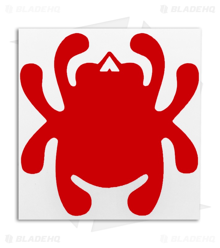 Spyderco Bug Mirror Decal | Red | Blade HQ