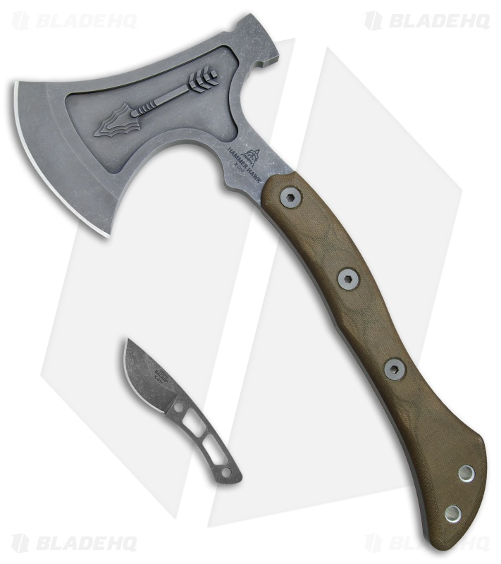 Tops Knives Hammer Hawk 14.5" Tomahawk Axe w/ Backup Knife HAMH-01 ...