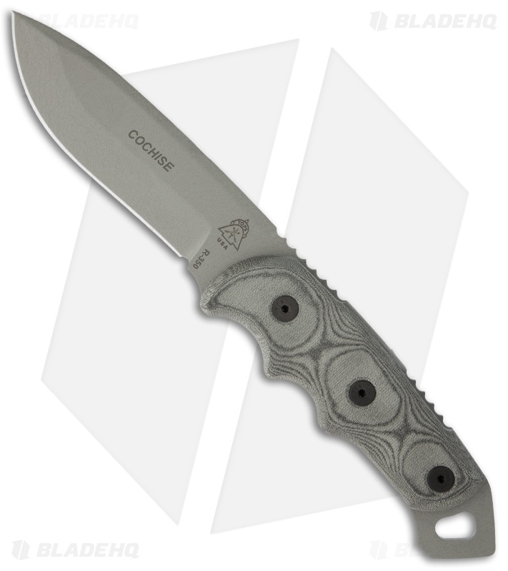 TOPS Knives Cochise Fixed Blade Knife (4.5" Gray) CO55 - Blade HQ