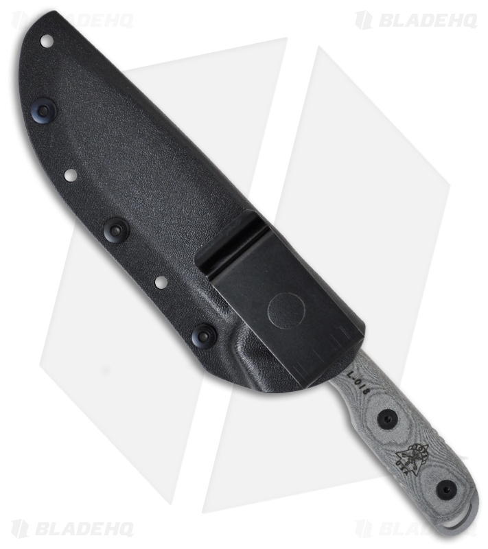 TOPS Knives Idaho Hunter Fixed Blade Knife (4.75" Gray Plain) TIH-01 ...