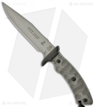 TOPS Knives Apache Falcon Knife Fixed Blade (6.25" Grey Plain) AFAL-01 ...