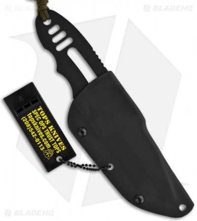 TOPS Knives C.A.T. Series #202 Covert Anti-Terrorism Knife (3.25" Black ...