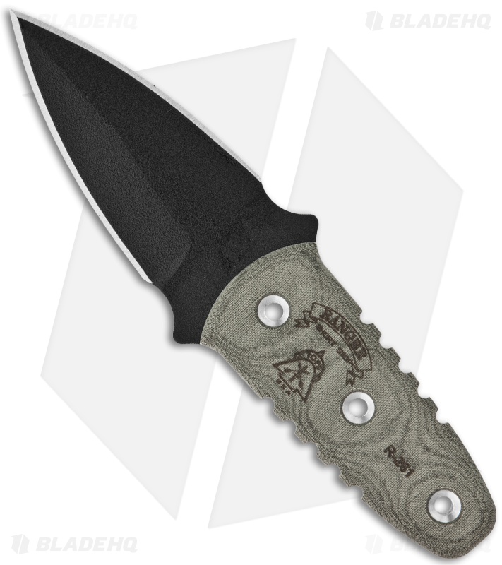 TOPS Knives Ranger Short-Stop Knife Dagger Fixed Blade (3.13" Plain ...
