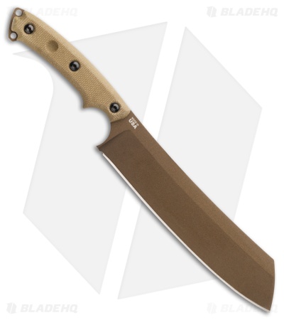 TOPS Knives El Chete Mini Knife Green Micarta Bronze