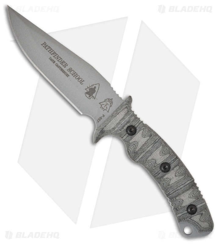 TOPS Knives Pathfinder School Knife (4" Gray Plain) PFS-01 - Blade HQ