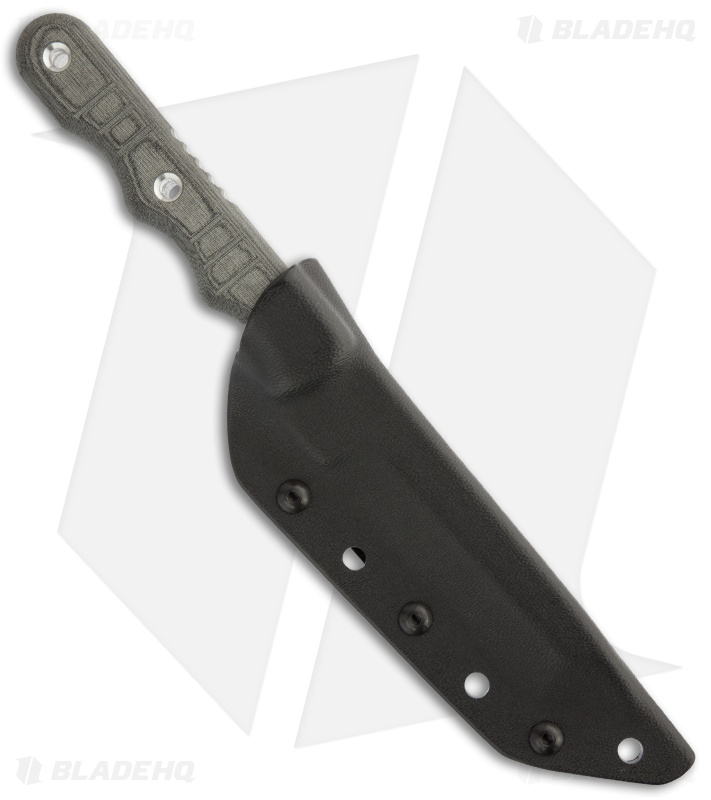 TOPS Knives Taliban Take Down Knife Tanto Fixed Blade (4.5" Gray Serr ...