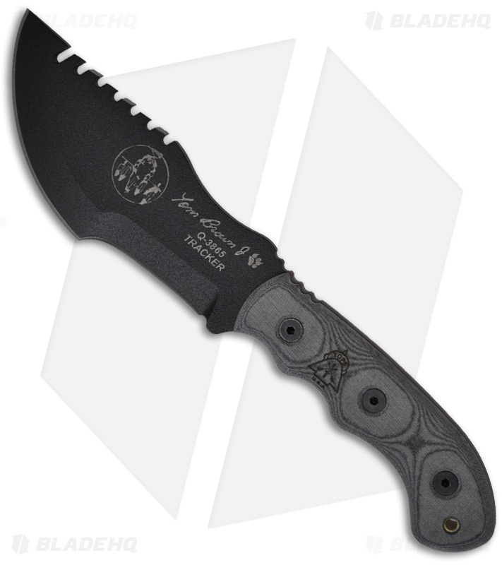 TOPS Knives Tom Brown Tracker #2 Fixed Blade Knife (4.875" Black) TBT ...