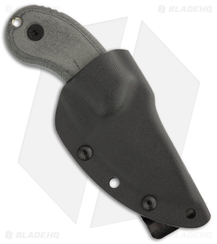 TOPS Knives Wolf Pup Fixed Blade Knife (2.5" Black Plain) WP010 - Blade HQ
