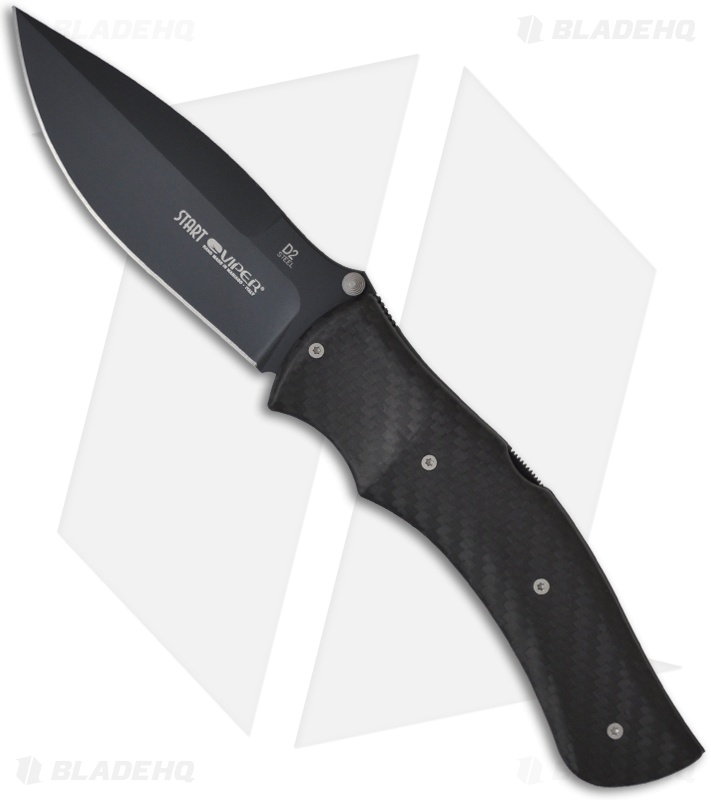 Viper Knives Start Folding Knife w/ Carbon Fiber (4" Black) V5860FC ...