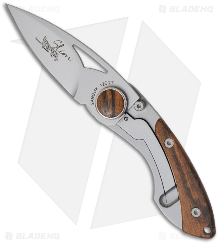 Viper Knives Slim Gentleman's Folding Knife w/ Bocote Wood (2" Matte ...