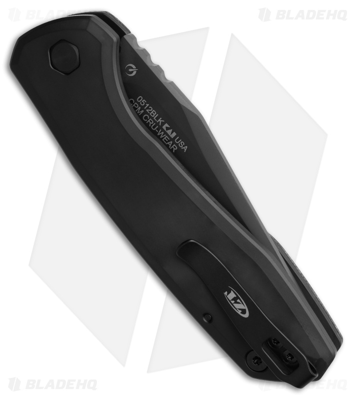 Zero Tolerance Auto Push Button Black Titanium (3.50" Black)