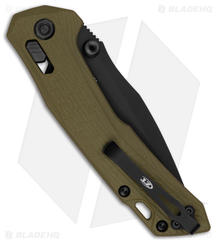 Zero Tolerance 203 Knife Green G-10 Black PVD