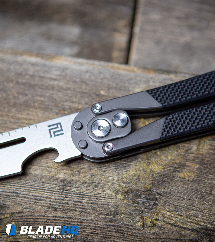 Artisan Cutlery Kinetic-Tool Automatic Butterfly Tool OD Green G-10 (4 ...