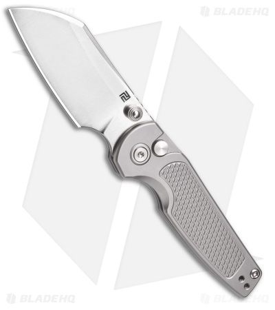 Artisan Cutlery Cleo Knife Diamond Pattern Ti Sand Polish