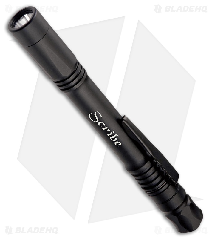 ASP Scribe Pen Style Flashlight 2 AAA Cell Black Aluminum (220 Lumens ...
