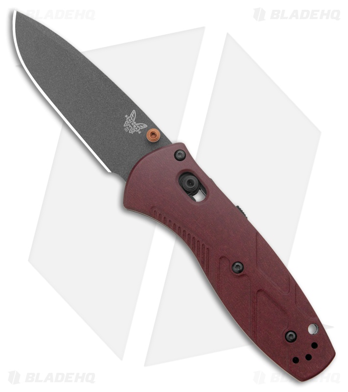 Benchmade Mini Barrage Assisted Knife Redstone Polymer Black