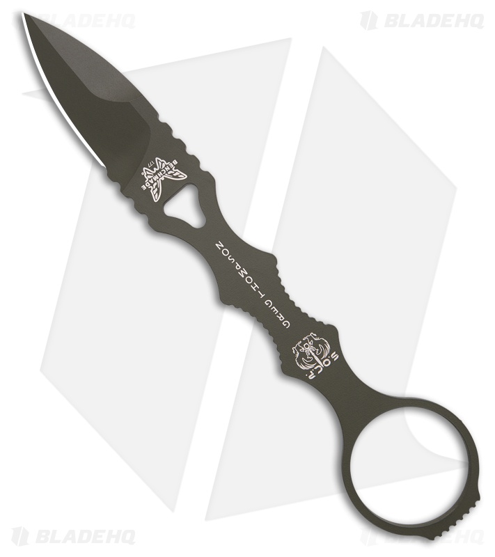 Benchmade Mini SOCP Fixed Blade Knife OD Green