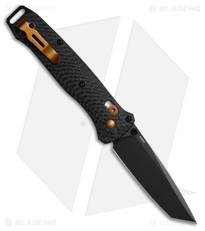 Benchmade Bailout Pocket Knife | Carbon Fiber Copper Hardware